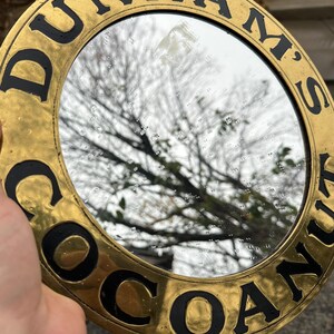 Dunham's Cocoanut Advertising Mirror Sign - Etsy