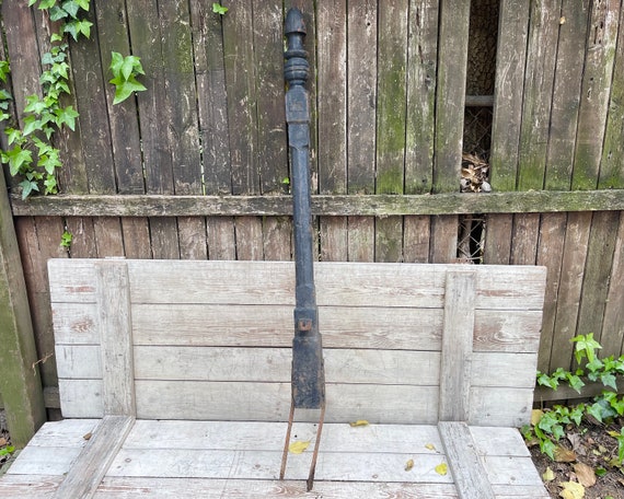 Old Fence Post Decorations Antique Cast Iron Post, Fence Gate Post,