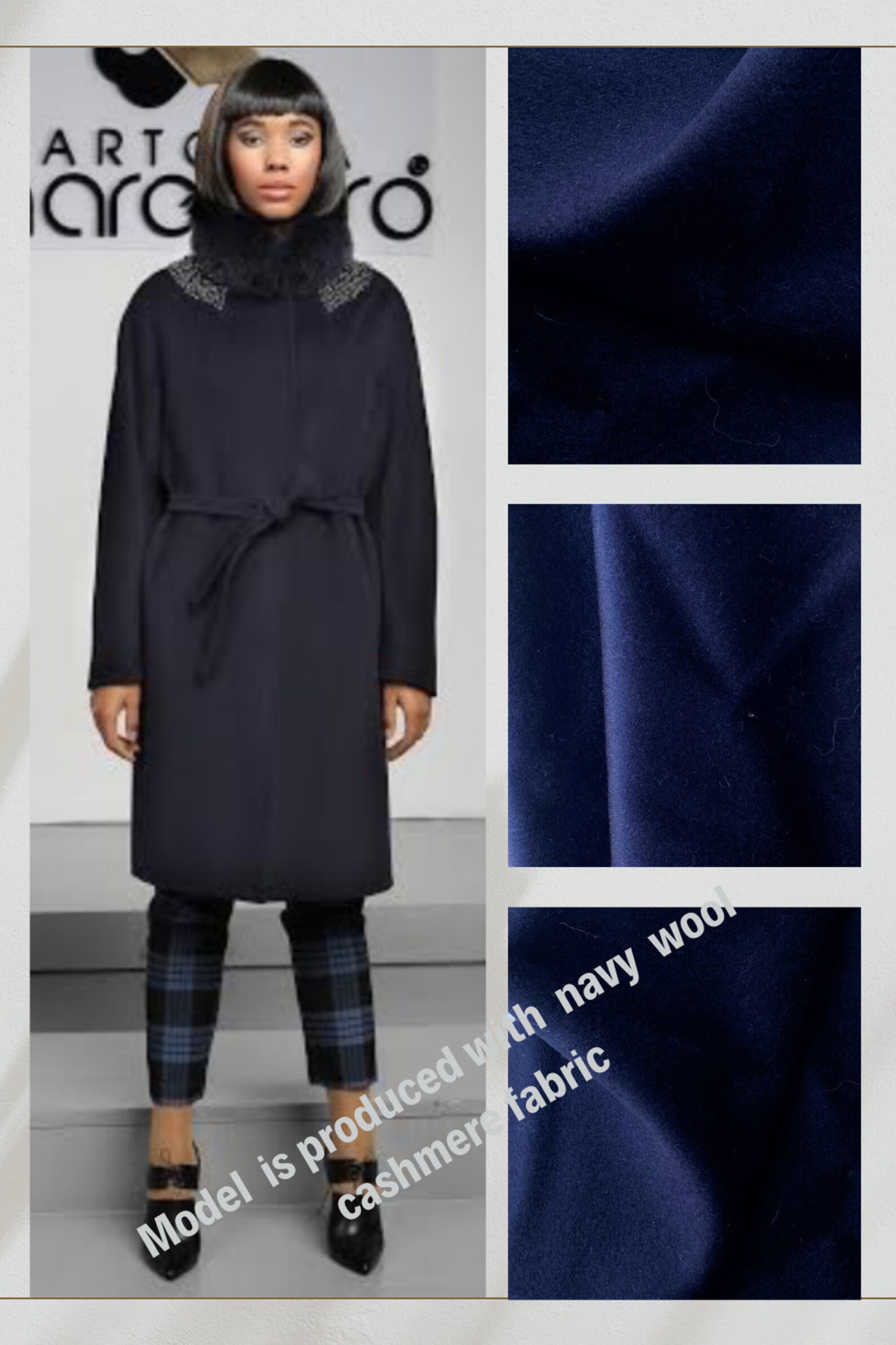 Italian Luxury Camel Wool Cashmere Fabric DIY for Woman Man Coat Cape ...