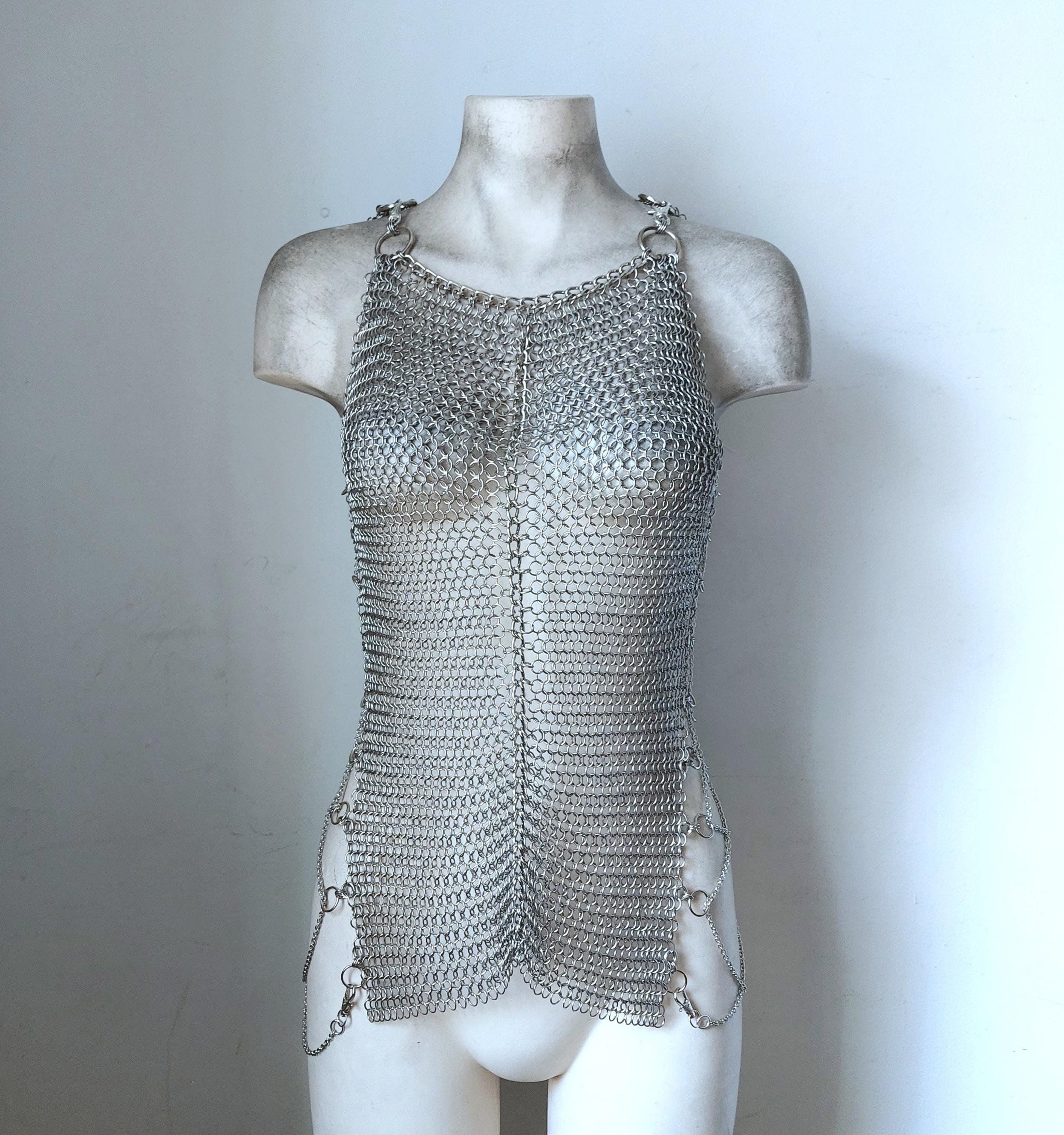Chainmail Corset Lace up Armor Shirt - Etsy