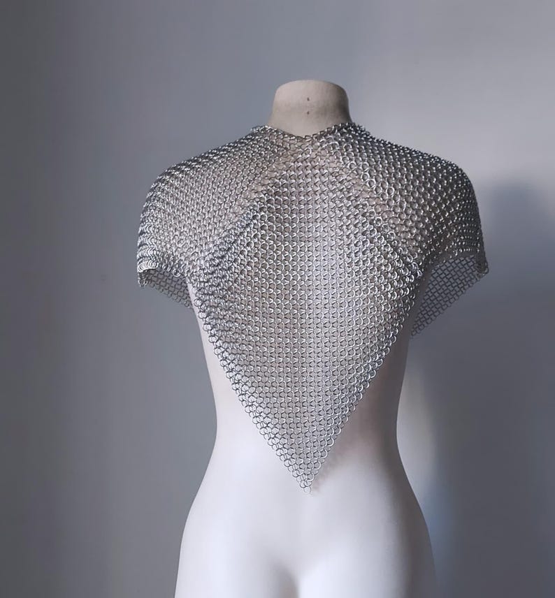 Chainmail Caplet Angled Shawl Armor - Etsy