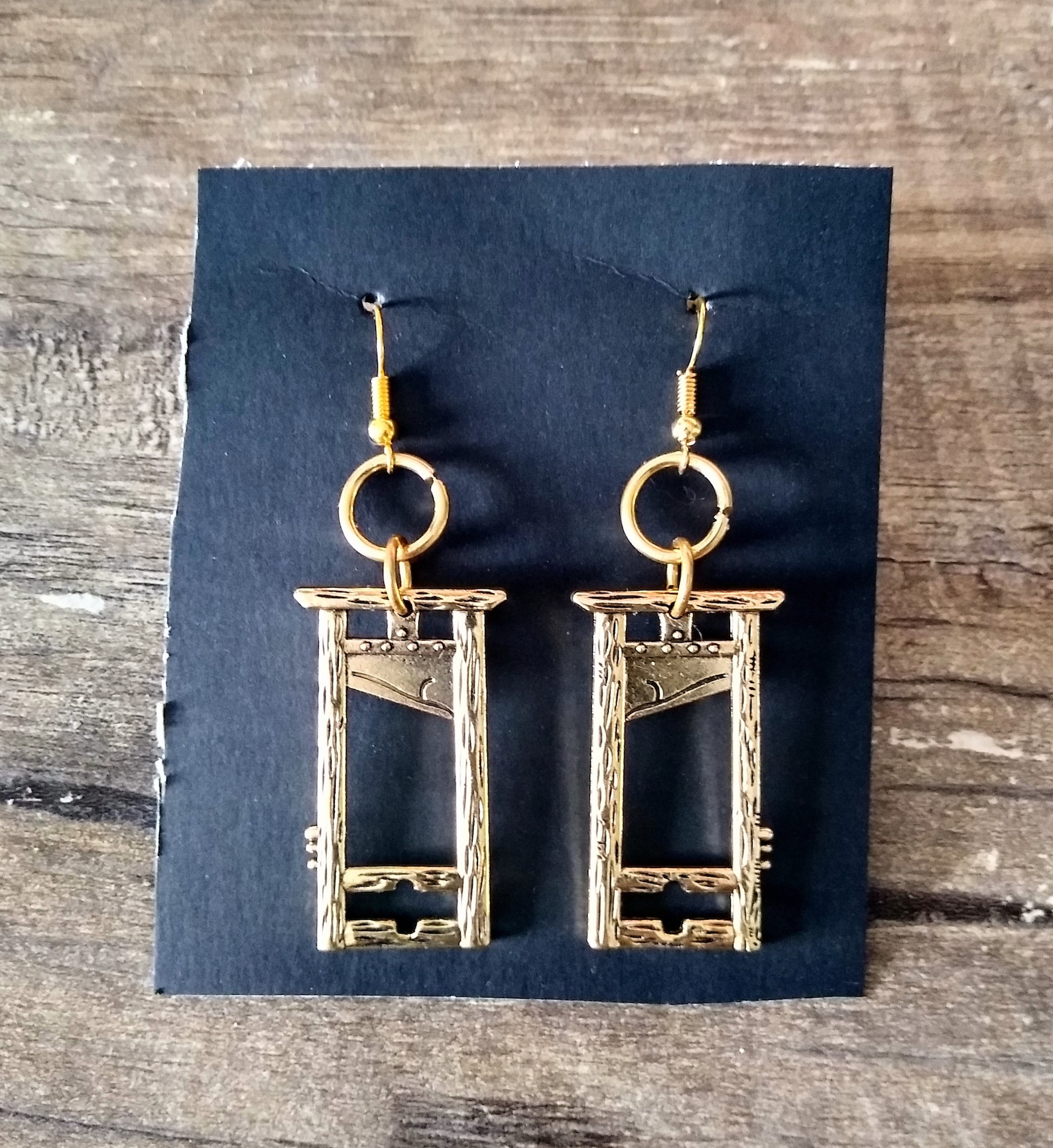 French Guillotine Earrings Metal Jewelry - Etsy