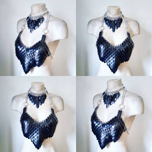 Viking Princess Scalemail Dragon Queen Chainmail Bikini Top - Etsy
