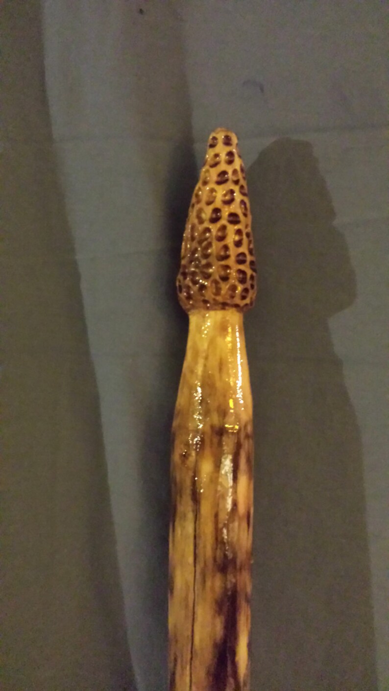 CUSTOM Morel Mushroom Walking Stick Personalize Your Own - Etsy