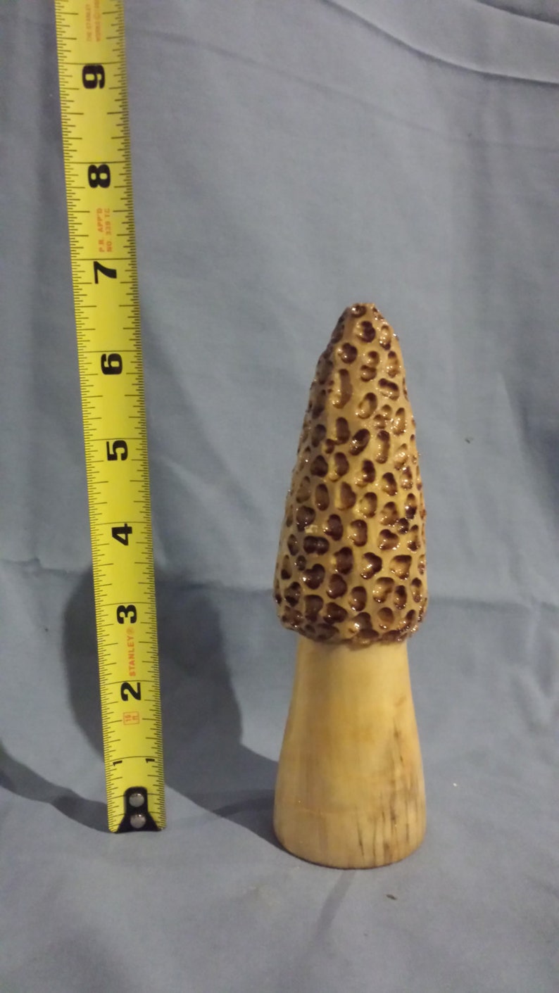 6 to 8 Tall Handcarved Garden Morel Mushrooms - Etsy