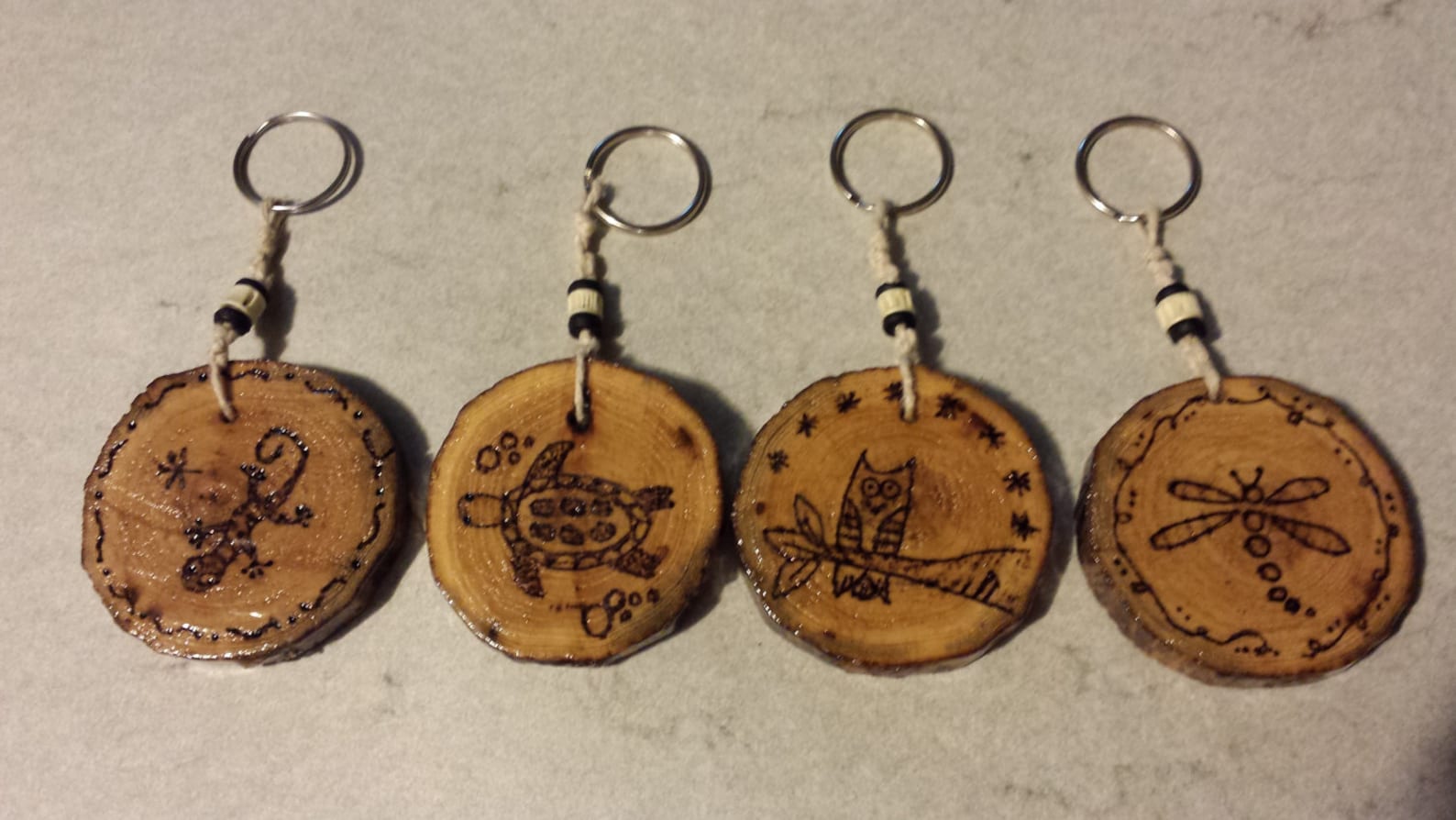 Personalized Animal Design Wood Keychains Choose From the - Etsy