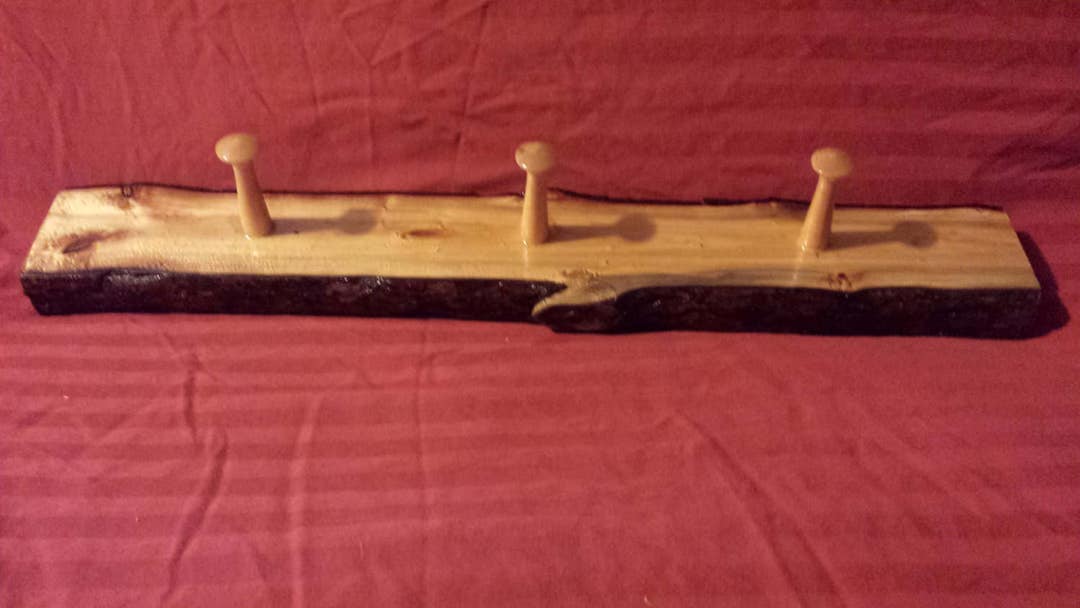 Custom Handmade Rustic Wood Coat Rack - Etsy