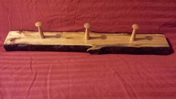 Custom Handmade Rustic Wood Coat Rack | Etsy