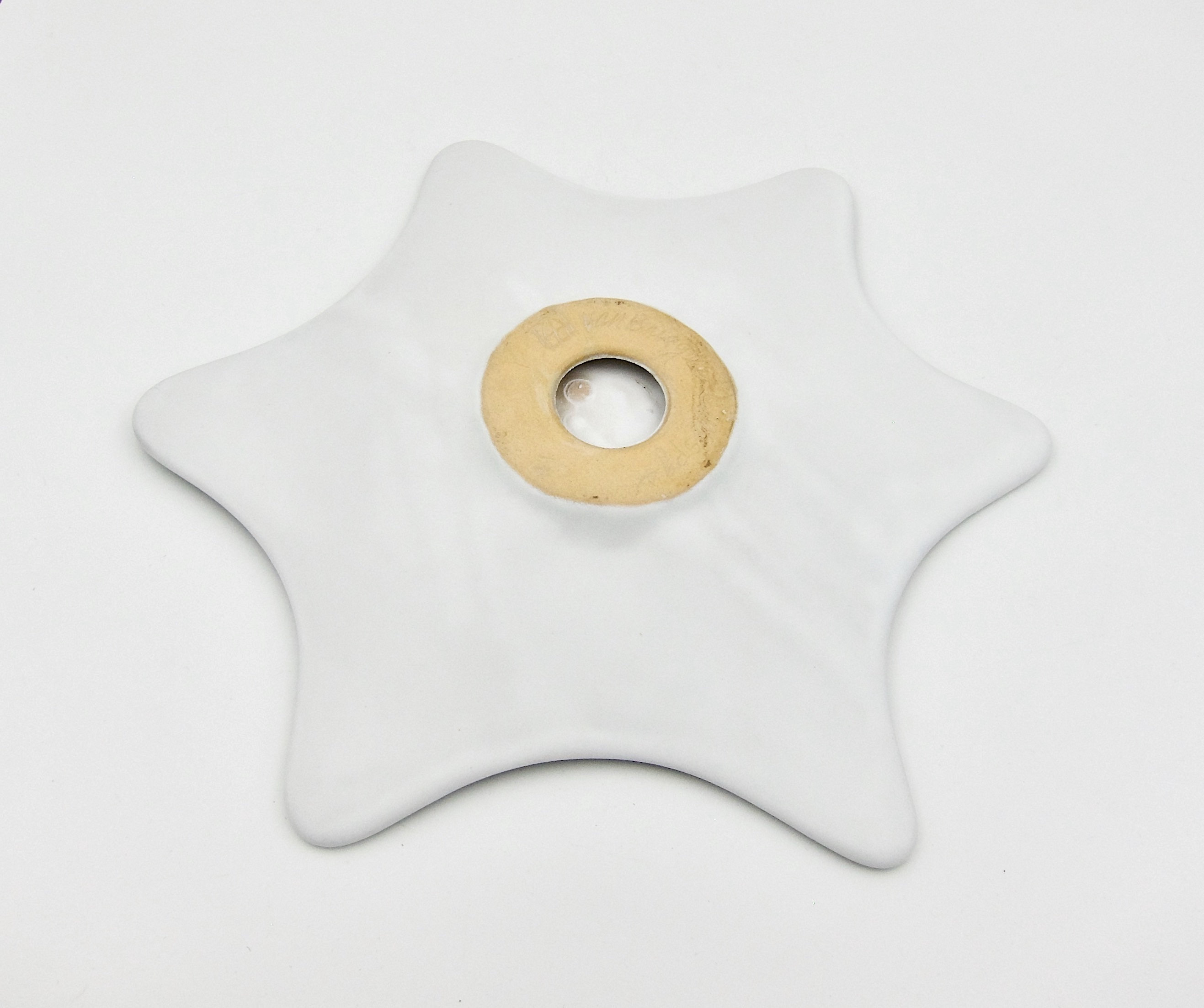Vintage Van Briggle Pottery White Star Shaped Tray Platter by Mildred ...