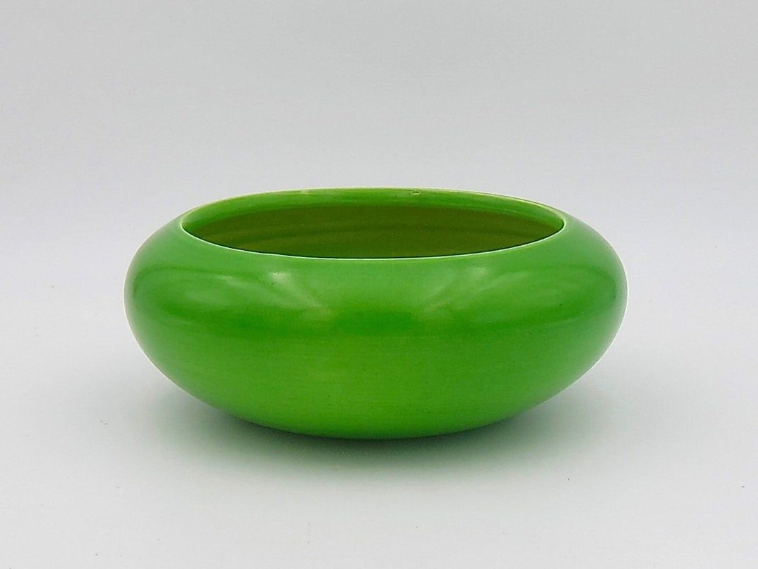 An English Art Deco Green Bowl From Bretby Art Pottery - Etsy