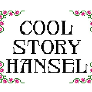 Cool Story Hansel - CROSS STITCH - Kits and Pillows - 8" X 10 ...