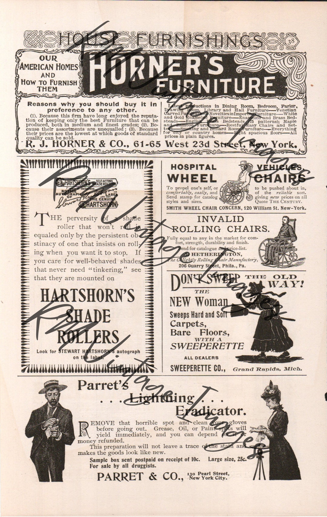 Victorian Era Magazine Print Ads Advertisements 2 Pages Illustration ...