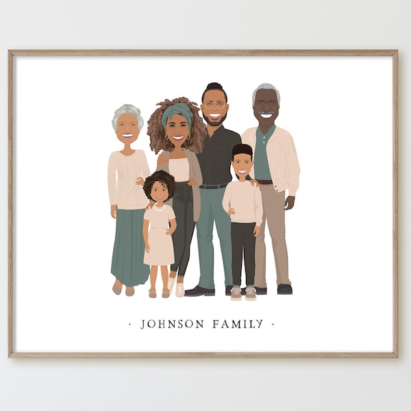 Extended Family Portrait - Etsy