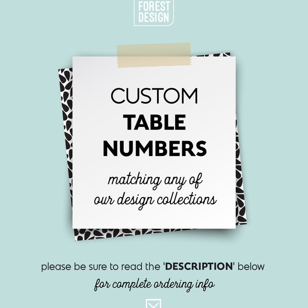 Wedding Seating Chart and Matching Table Numbers - Etsy
