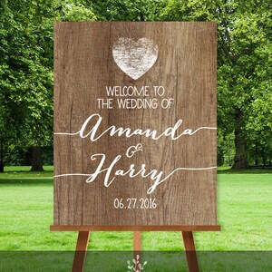 Rustic Welcome Sign / Rustic Wedding Welcome / Rustic Wood Sign, White ...