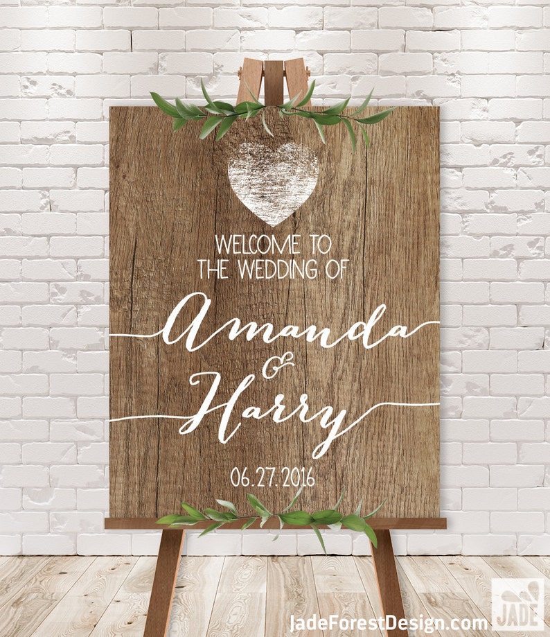 Rustic Welcome Sign / Rustic Wedding Welcome / Rustic Wood - Etsy