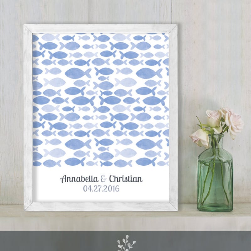 Starfish Guest Book - Etsy