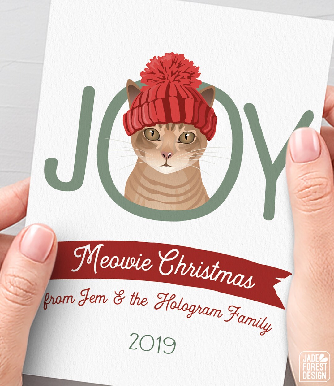 Ginger Cat Christmas Card > Cute Christmas Cards With Funny Cat in Hat ...