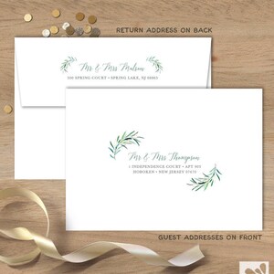 Custom Envelopes With Guest & Return Address Printing or Blank INVITE ...