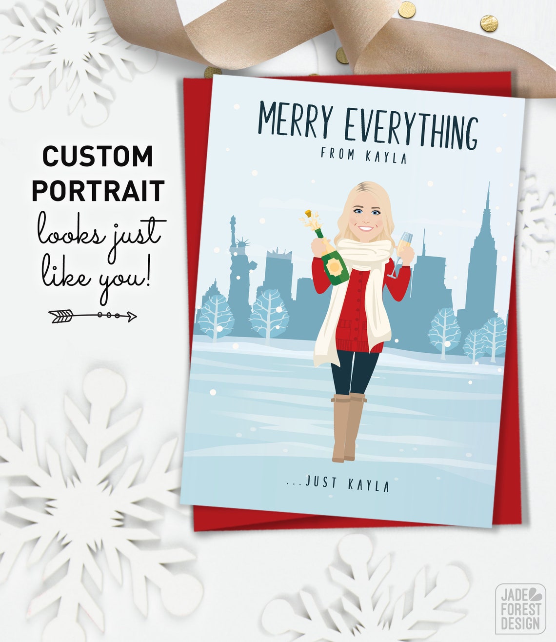 Single in New York City Funny Christmas Card Unique - Etsy