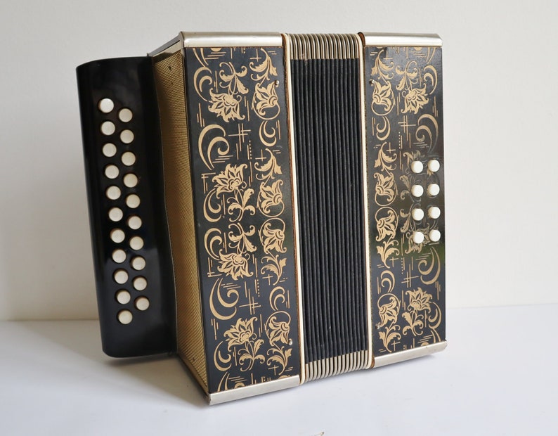 Weltmeister 2 Row Diatonic Button Accordion Melodeon C-F Vienna Style ...