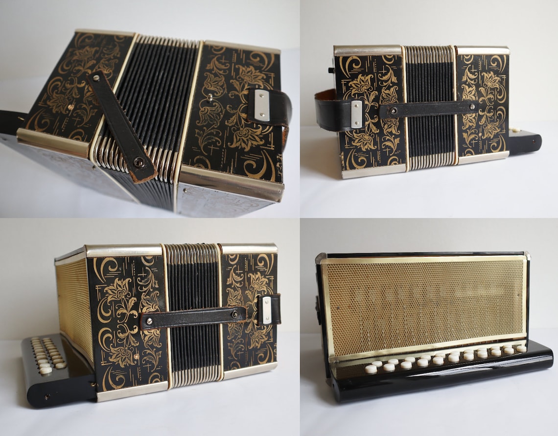 Weltmeister 2 Row Diatonic Button Accordion Melodeon C-F Vienna Style ...