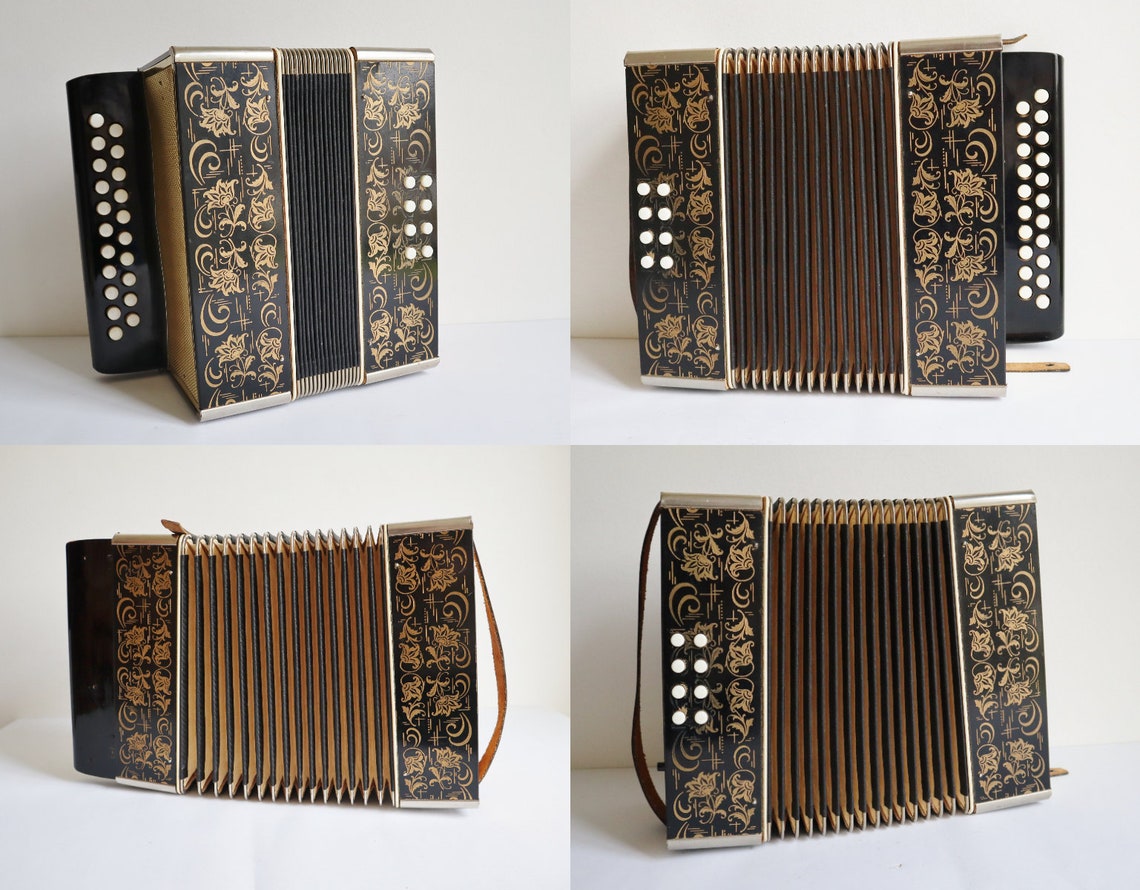 Weltmeister 2 Row Diatonic Button Accordion Melodeon C-F Vienna Style ...