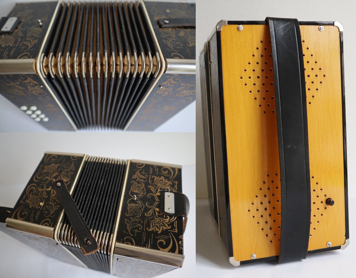 Weltmeister 2 Row Diatonic Button Accordion Melodeon C-F Vienna Style ...