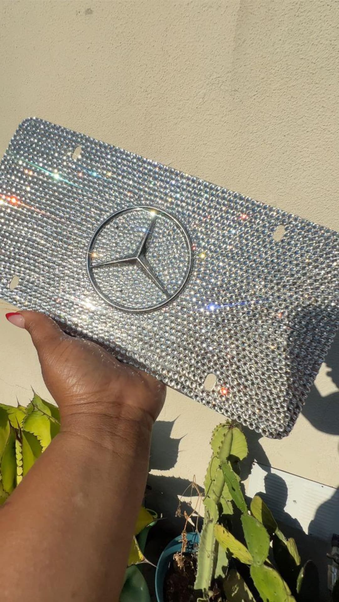 Blinged Mercedes-benz License Plate: Crystal AMG Vanity Plate - Etsy