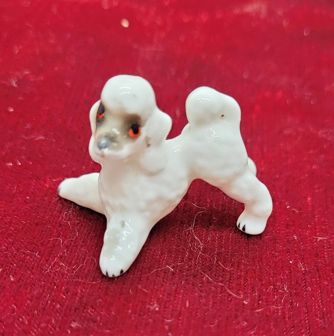 White Puppy Porcelain Poodle - Etsy