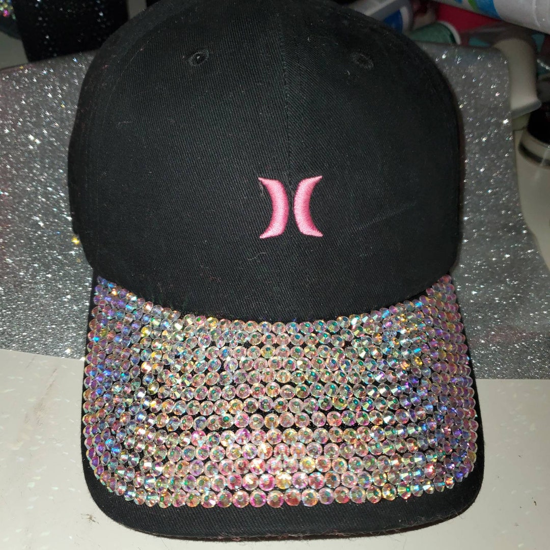 Rhinestone Hurley Baseball Cap Ready to Ship - Etsy