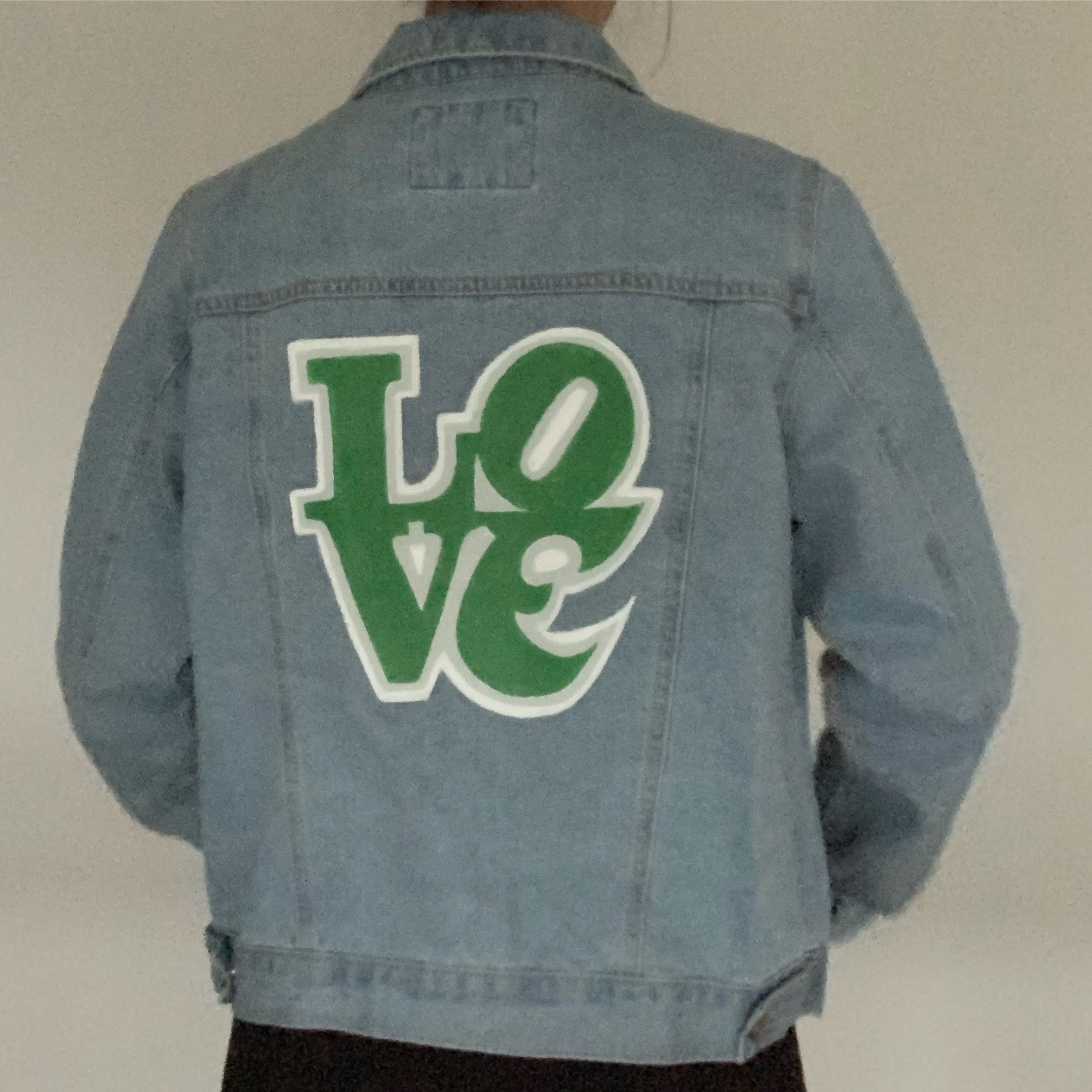 Philadelphia Eagles Love Denim Jacket - Etsy