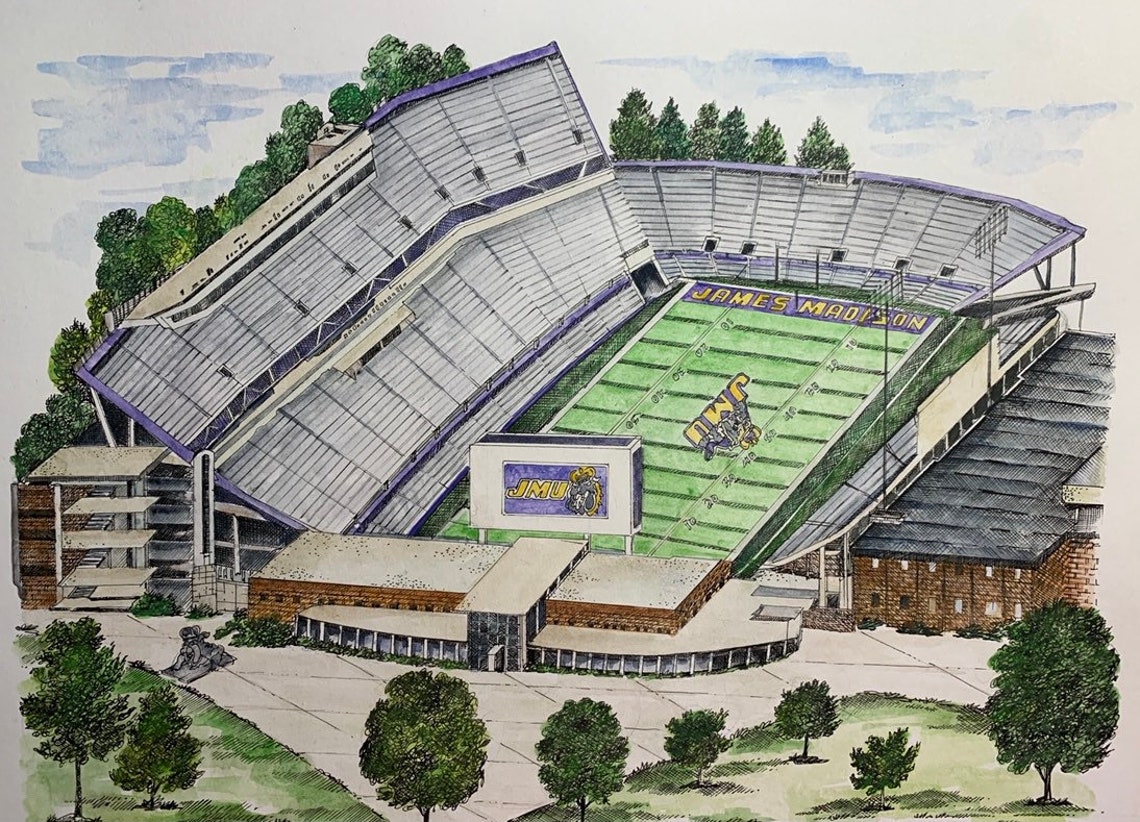 James Madison University Stadium - Etsy