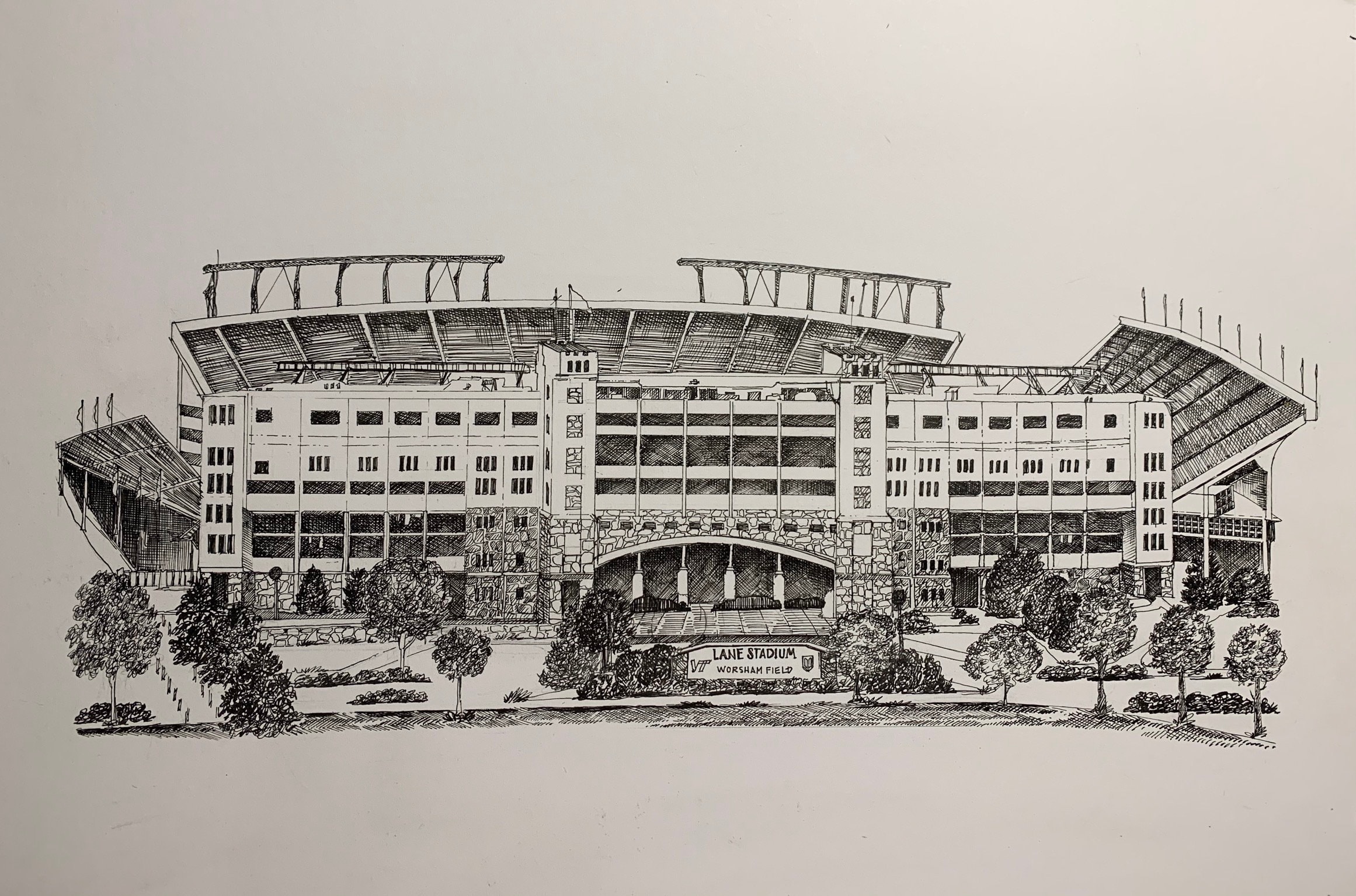 Lane Stadium - Etsy