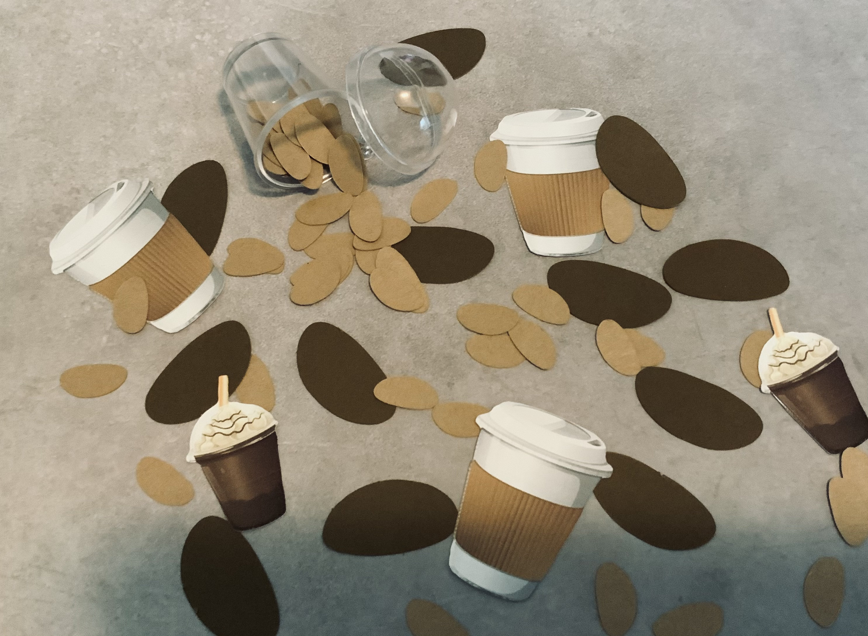 Coffee Themed Party Coffee Confetti Custom Confetti | Etsy