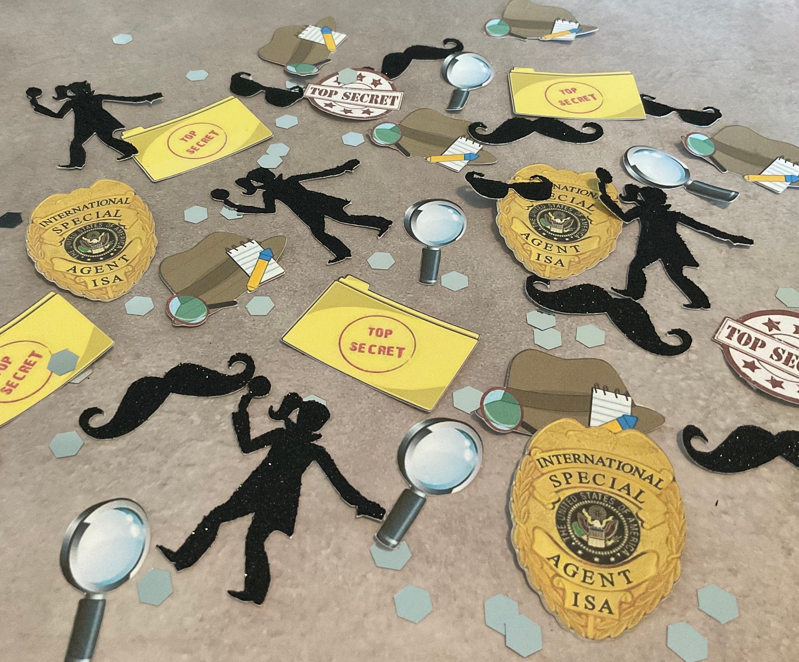Secret Agent Party Confetti: Custom Birthday Party Decor - Etsy