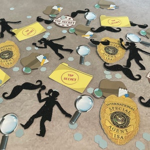 Secret Agent Party Confetti: Custom Birthday Party Decor - Etsy