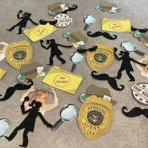 Secret Agent Party Confetti: Custom Birthday Party Decor - Etsy