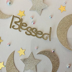Blessed Confetti, Heaven Sent Confetti, Baptism Decoration, Baby Shower ...