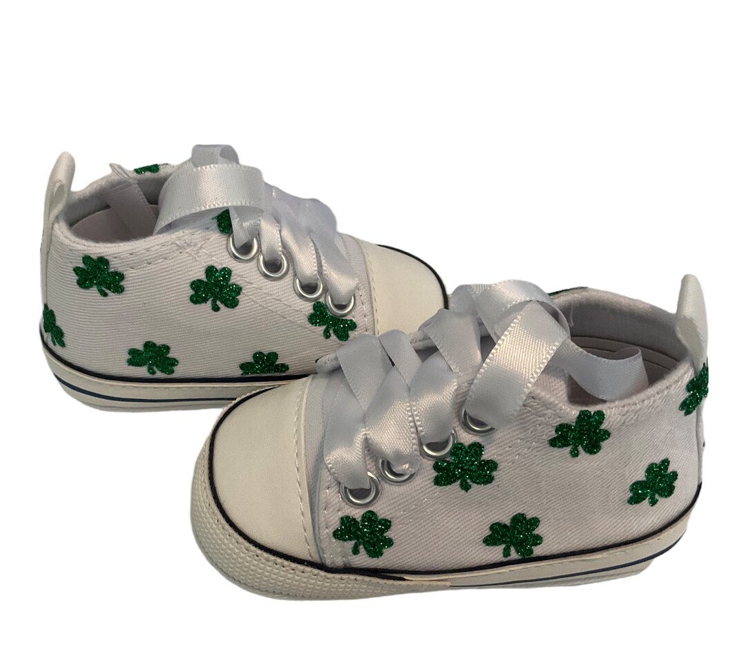 Shamrock Baby High Top Shoes, St. Patrick's Day Baby Walkers - Etsy