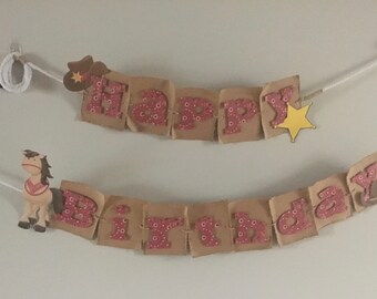Custom Western Birthday Banner - Etsy