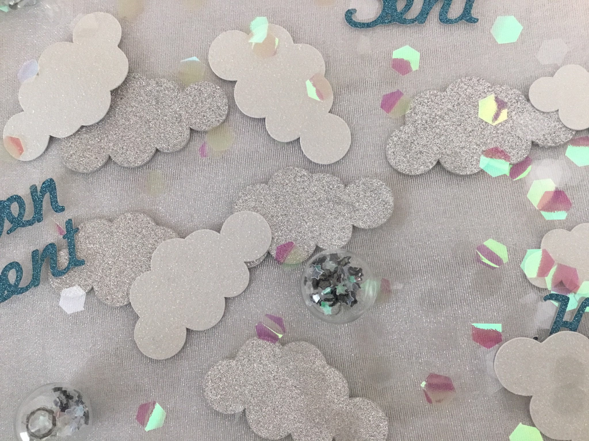 Heaven Sent Confetti, Baptism Decoration, Baby Shower, Photo Prop - Etsy