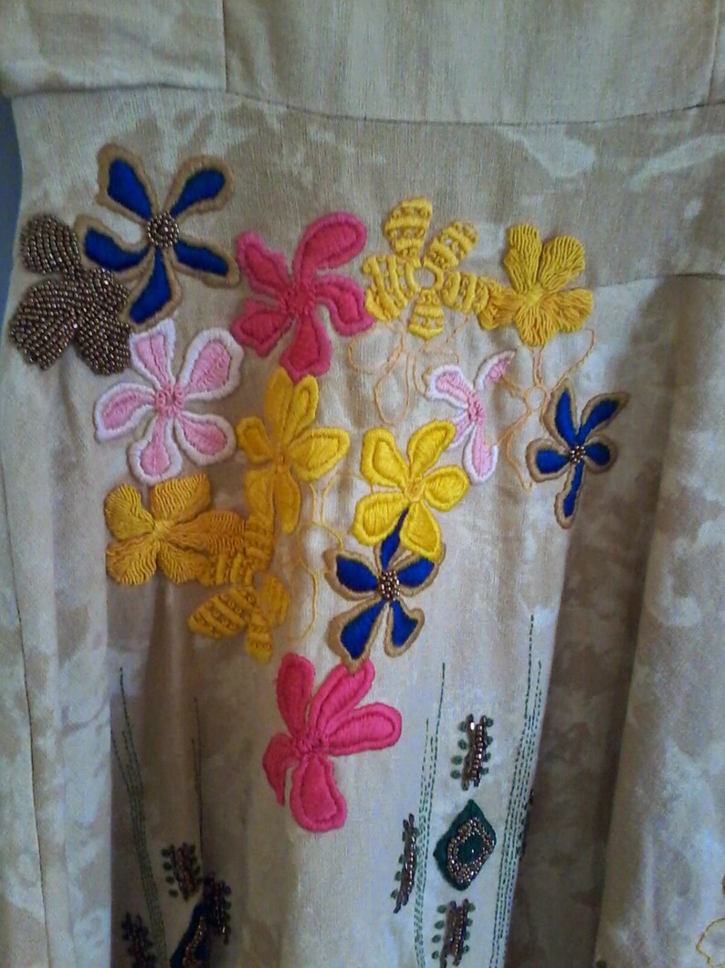 Embroidered Dress, Day Dress, Women's Dress, Hand Embroidered Dress ...