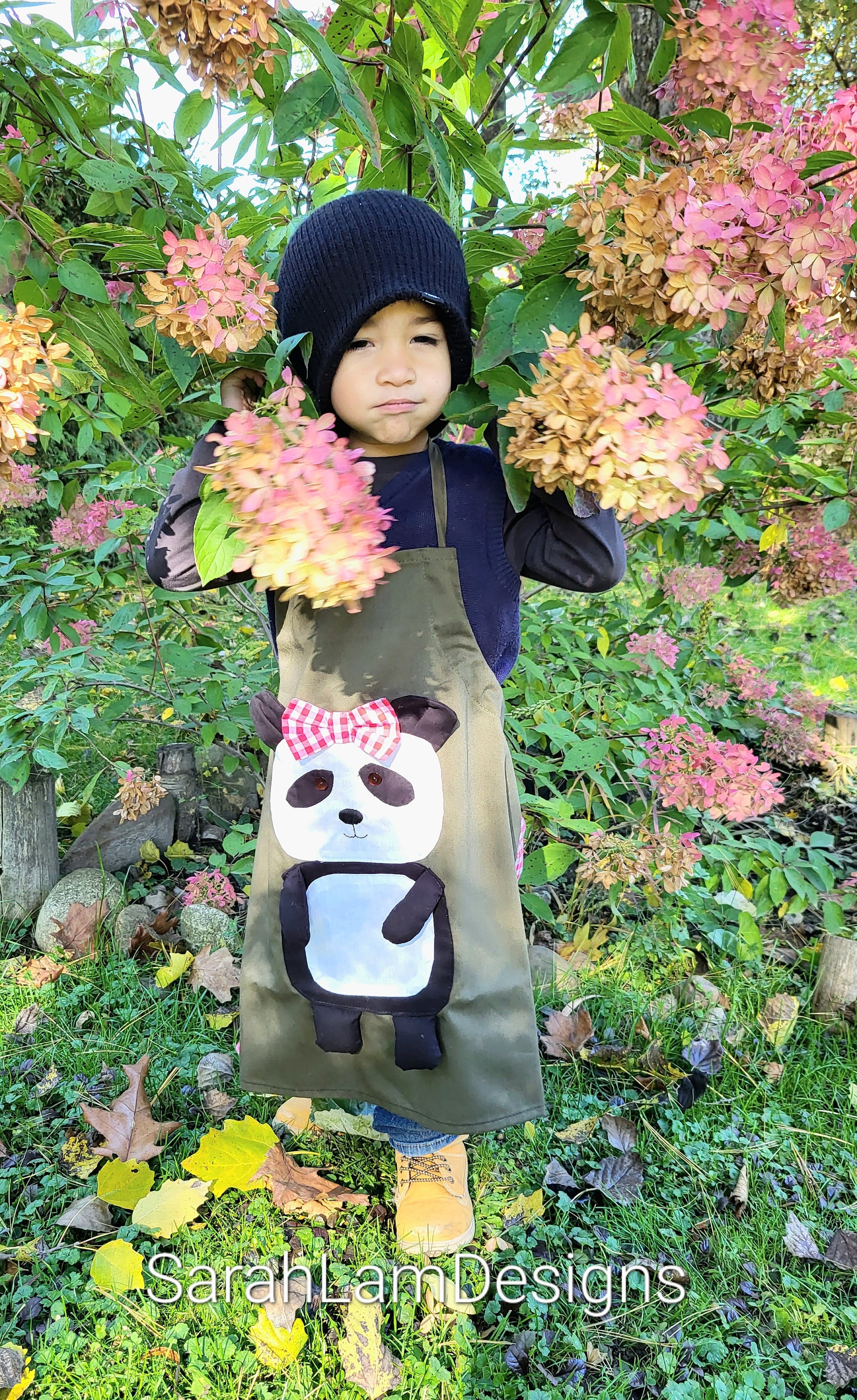 Apron Little Chef Apron Children's Aprons Panda Bear Home Decor ...