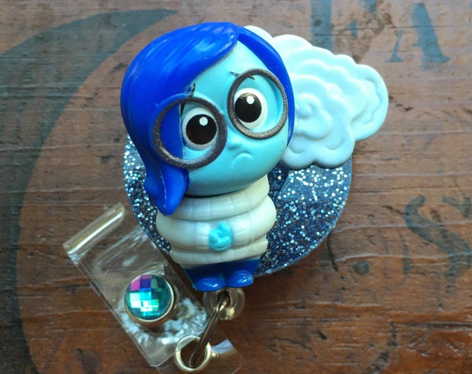 Sadness* From Disney’s* Inside Out* ID Badge Reel - Etsy
