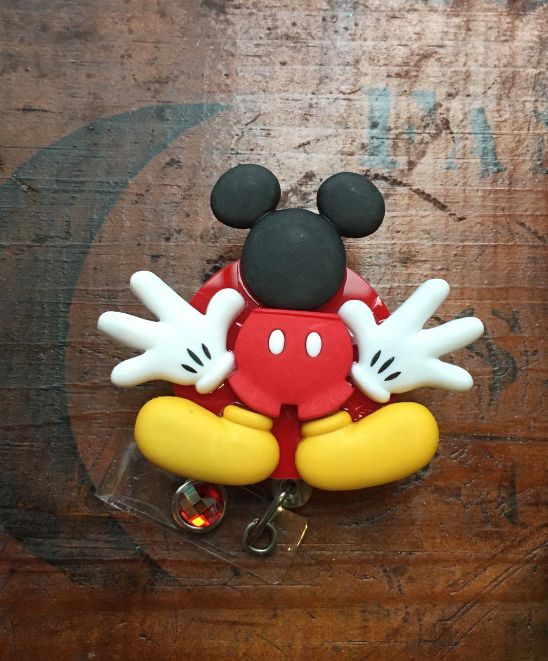 Disney Mickey Mouse ID Badge Reel - Etsy
