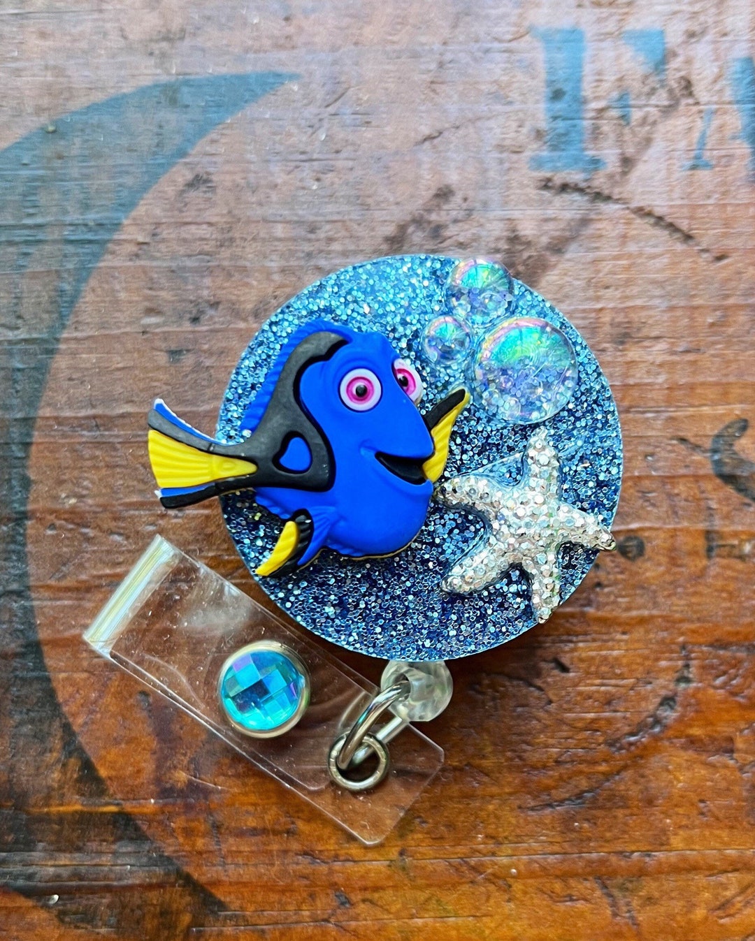 Dory Finding Nemo ID Badge Reel, Badge Holder - Etsy Dory Finding Nemo ID Badge Reel, Badge Holder - Etsy