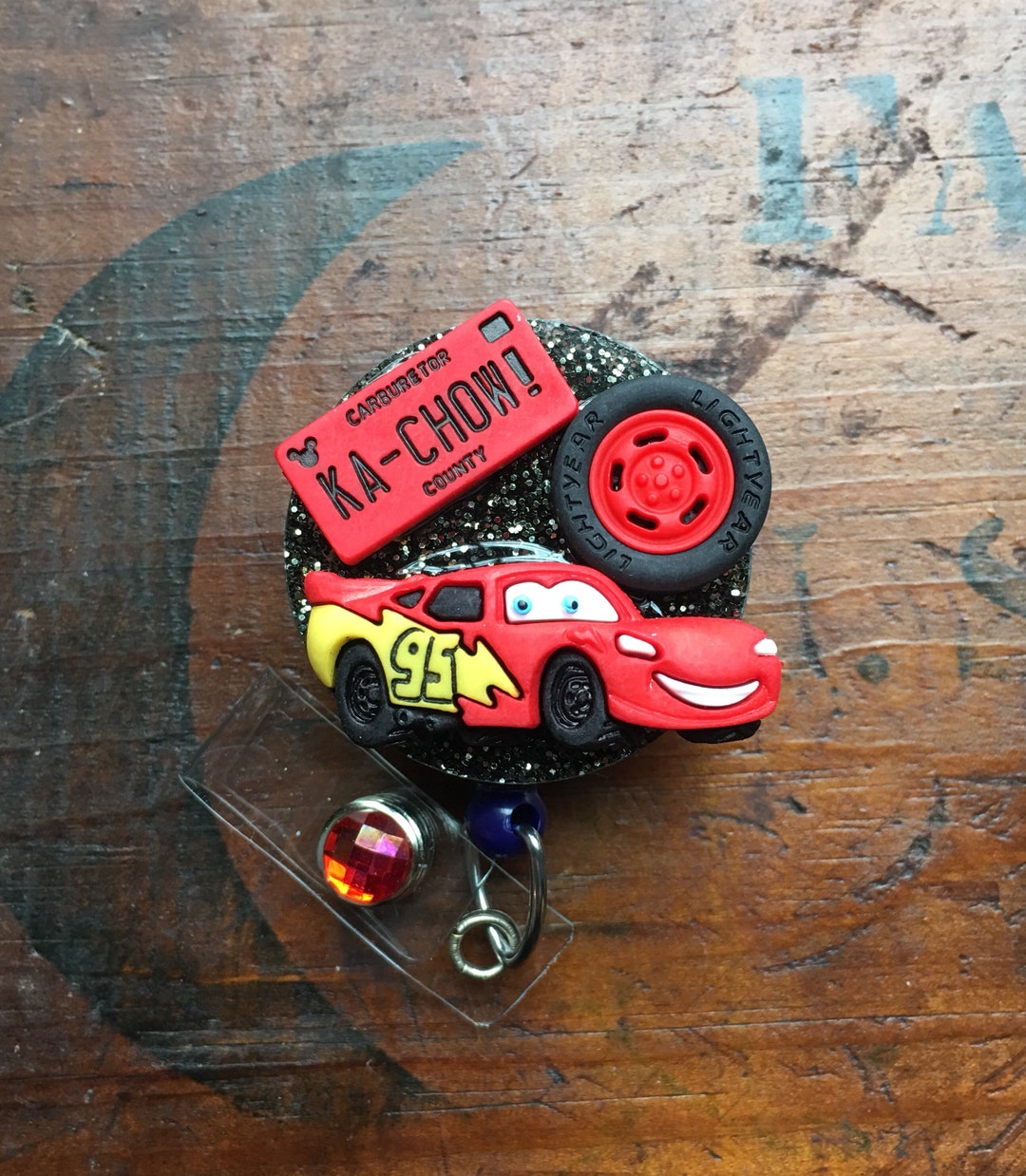 Cars* Lightning Mcqueen* ID Badge Reel - Etsy