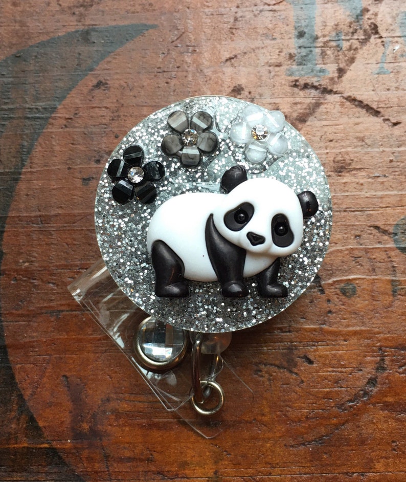 Baby Panda ID Badge Reel | Etsy