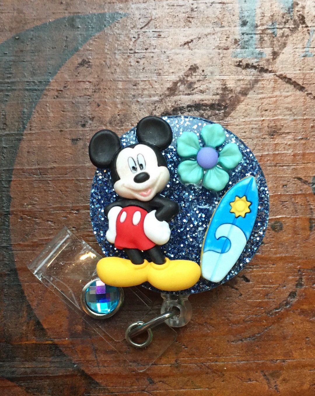 Disney* Mickey Mouse* ID Badge Reel - Etsy